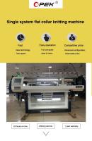 China Speed Jacquard Tricotomas Double Carriage Collar Flat Knitting Machine in 80inch OPEK for sale
