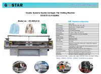 China Flat Sweater Knitting Machine Double System 80 inch 2500*850*1600mm Flat Knitting Style for sale