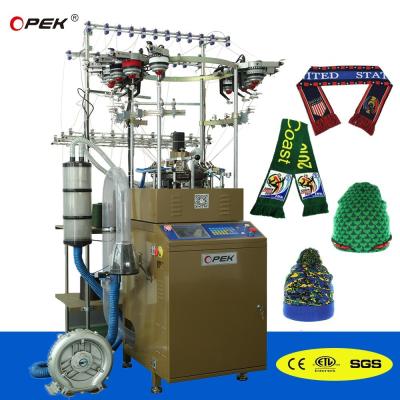 China Fully Auto Alarm Industrial Crochet Hat Cap Knitting Machine for Video Technical Support for sale