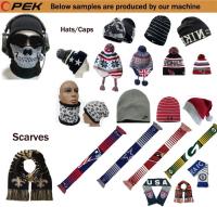 China 16 Color Jacquard Circular Scarf and Cap Knitting Machine for Winter Accessories for sale