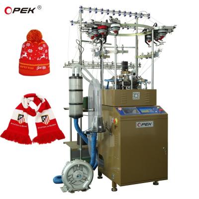 China Fully Auto Alarm Scarf and Winter Hat Knitting Machine with High Production Capacity for sale