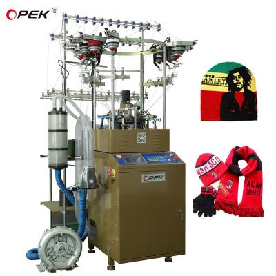 China 1KW OPEK Fully Computerized Circular Beanie Glove Knitting Machine 800pcs/Day Capacity for sale
