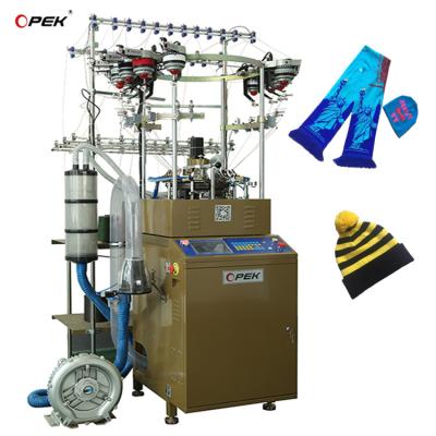 China Fully Auto Alarm Digital Knitting Machine for Knitted Hat Scarf in Warp Style for sale