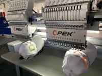 China Opek 12/15 needles cap embroidery machine and high speed with embroidery area 450*400mm for sale