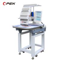 China Single Head 12 Or 15 Needles Computerized Embroidery Machine For Cap Flat And Garments for sale