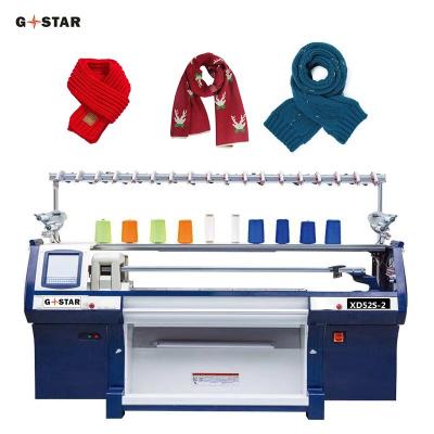China High Speed Flat Knitting Hat and Scarf Knitting Machine with Three system for sale