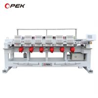 China 400*450 Max Emb.area 6 Heads Embroidery Machine for Big Area Industrial Flat Fabric for sale