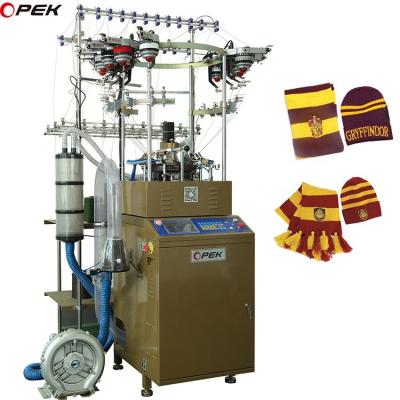 China Retail Opek Multicolor Jacquard Children Beanie Hat Knitting Machine Fully Auto Alarm for sale