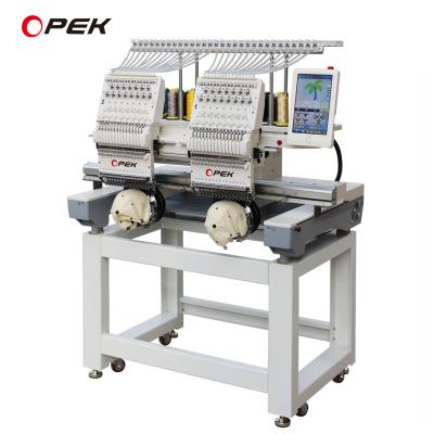 China Portable 2 Head Computerized Embroidery Machine with 600W Power and 450*440 mm Area for sale