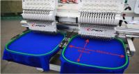 China 15 Needles 2 Head Computerized Embroidery Machine with Garment Hoop Perfect in France for sale