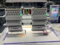 China 110V-220V Built-in Power Supply 2 Head Computerized Embroidery Machine for 14 Languages for sale