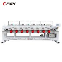 China ISO/CE Certified Opek 8 Heads Industrial 12/15 Needles Computer 400*500mm Flat Embroidery Machine for sale