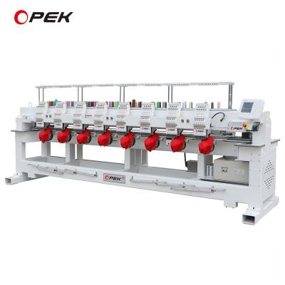China Opek 8 Heads Embroidery Machine with 500mm Head Interval and 60*60 CM Worktable Size for sale