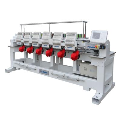 China 6 Heads Taping Embroidery Machine for Garments and Caps Versatile Embroidery Solution for sale