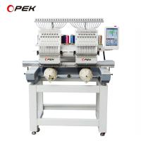 China 2 Heads Flat Computerized Embroidery Machine for Garment Durable and Long-lasting for sale