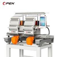 China Advanced Dual Head Embroidery Machine for Garments and Hats 450*400 mm Embroidery Area for sale