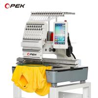China Flat Cap Hat T-shirt accuracy Computerized Embroidery Machine for OPEK T shirt Garment for sale
