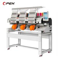 China OPEK T-shirt Embroidery Machine with Dahao A15 Computer and Maximum Speed of 1200 RPM for sale
