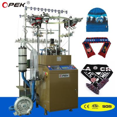 China High Speed Jacquard Knitting Machine for Hat Cap and Scarf at 7 GG Gauge for sale