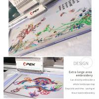 China 1200 RPM Maximum Speed Cap Embroidery Machine with Large Embroidery Area from OPEK for sale