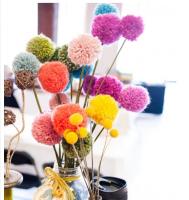 China High Capacity Lace Wool Ball Pompom Making Machine 5000-11000 Pieces per Hour Output for sale