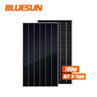 China Bluesun HJT Manufacture Bifacial Shingled Solar Power Panel 700W 690W 680W 675Watt Mono Home Use 1000w Solar Panel Complete Kit for sale