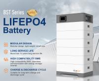 China Bluesun 12v-100ah Home Battery Storage System Lifepo4 Solar Lithium Ion Stackable with Smart BMS & CAN Communication Port for sale