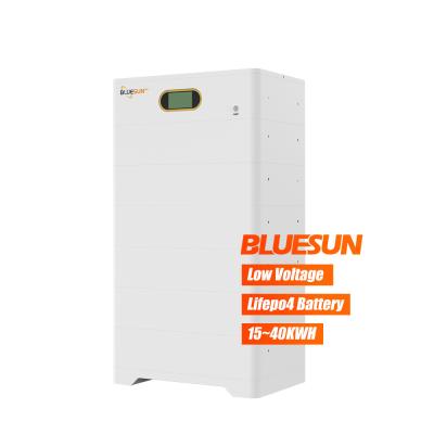 China Bluesun Battery 12v Lithium Battery 400ah 300ah 200ah 48v Low Voltage Battery Pack Stacked Use for sale