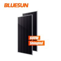 China Bluesun Solar Panel BSM600PMB6-60SDC 600W Bifacial Double Glass Shingled HJT Mono Solar Panel for sale