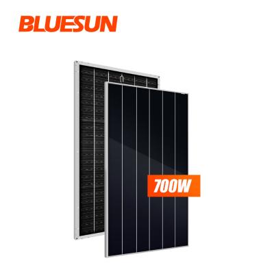 China Bluesun 700W Solar Panel Kits 15KW High Efficiency Mono PV 670W 550W 455W Cell Solar Panels 425 Watt for sale