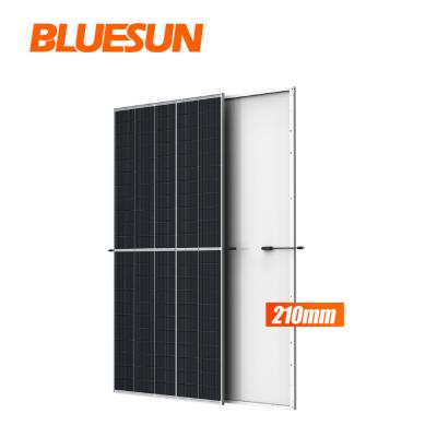 China Bluesun Bificial 535w Half Cells Panels 530w 540w 550w Bifacial Solar Panes with High Power Kits for sale