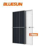 China Bluesun Bifacial Half Cells 210mm Panel Solar 545w 550w 555w Panel Solar Panels 48v 550watt with High Efficiency for sale