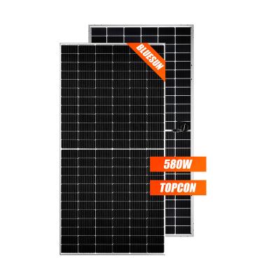 China Bluesun New Product Topcon 580 Watts Solar Panels High Efficiency 580 Watt Solar Panel Kit 590W 570W for sale