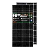 China Solar Panel Set up Cost  N-type TopCon 590w Solar Panels Manufacturing Machine Solar Pv Panel Ground Mounting Brackets Structure for sale