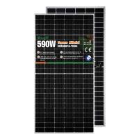 China Bifacial Solar Panels TopCon 580w 590w Price of Photovoltaic Solar Panels Government Solar Panel Program for sale
