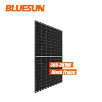 China Bluesun BSM375M-72HPH 375 370 Watts Half Cell Perc Mono Solar Panel with Black Frame USA Warehouse Stock for sale
