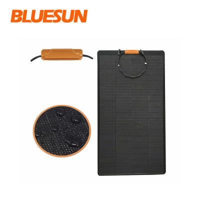 China 160W 170W 180W Black Reinforced Semi-Flexible Solar Panel 160W Shingled Solar Panel Price for sale