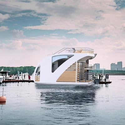 China 6 People 6.2m Length Houseboat Pontoon Boat For Yacht Enthusiasts for sale
