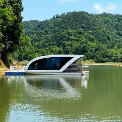 China 8m Length House Boat with 4.0mm Tube Thickness and Min.HP 90HP for sale