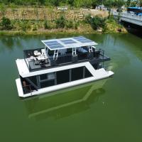 China 2 Story Aluminum Party House Boat Club Restaurant With 30 People Capacity for sale