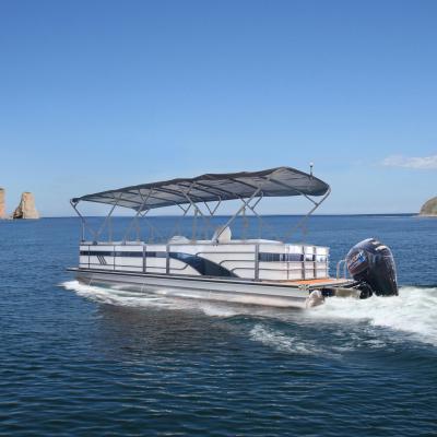 China Single Layer Pontoon Type Boat 25-30FT 7.6m Length Aluminum Construction for sale