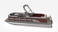 China 19ft Aluminum Hull Pontoon Boat Pontoon Party Boat For 6-8 People for sale