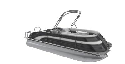 China Leisure Pontoon Boats With Bluetooth Enabled Stereo System And LED Navigation Lights for sale