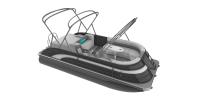 China Discover the Perfect Pontoon Boat with Motor EVA Flooring LED Navigation Lights for sale