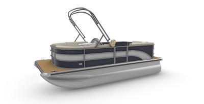 China Customization Aluminum Material Pontoon Boat 6-8 Person 5.8m Length for sale