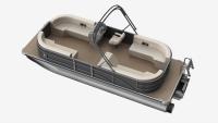 China Tube Dia. 0.635m Pontoon Boat 6.4m Length Capacity for 7-9 People Product for sale