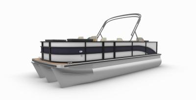 China Safety Luxury Watersports Fishing Pontoon Boats 21ft With 7-9 People Capacity for sale