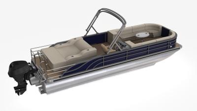China 23 FT Gasoline Fuel Pontoon Boat for Cruising and Smooth Sailing Experience for sale
