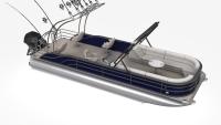 China Gasoline Pontoon Boat 7m Length 2.3/2.6m Width and Perfect Advanced Performance for sale