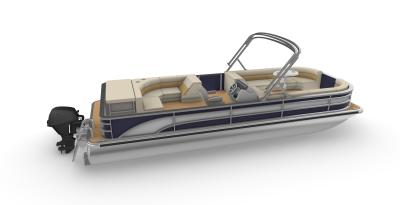 China 0.635m Tube Dia. Pontoon Boat with Outboard Engine Type for sale